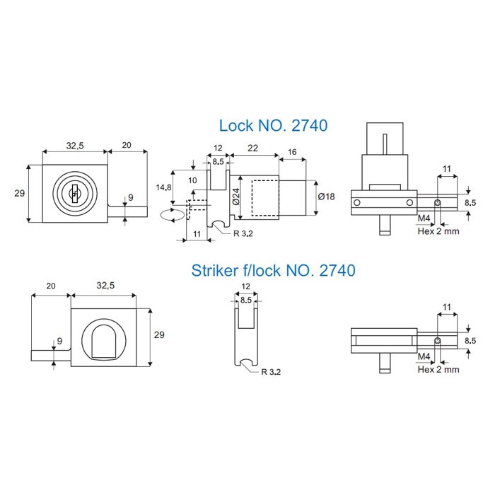 Schuifdeur drukslot met tegenkast DS01 - GlasTotaal
